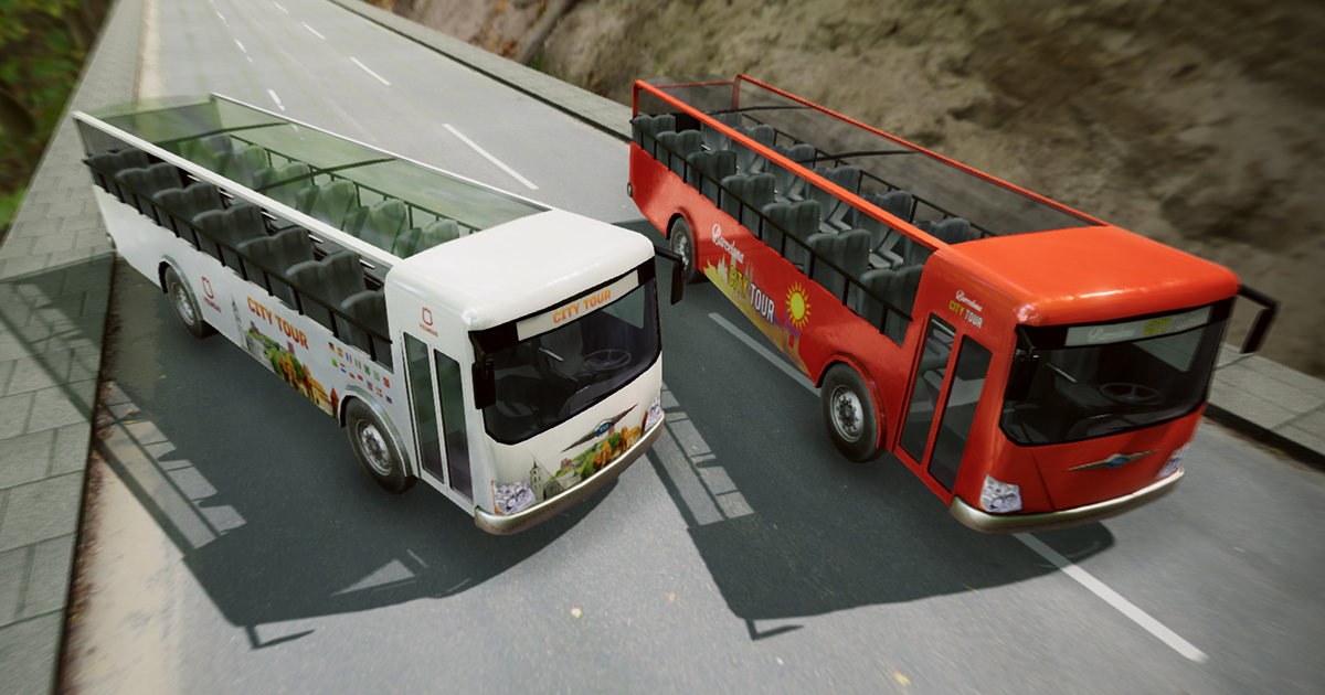 City Tour Bus | 3D Land | Unity Asset Store