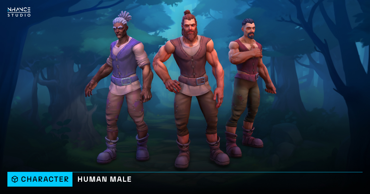 Stylized Modular Human Male | 3D Characters | Unity Asset Store