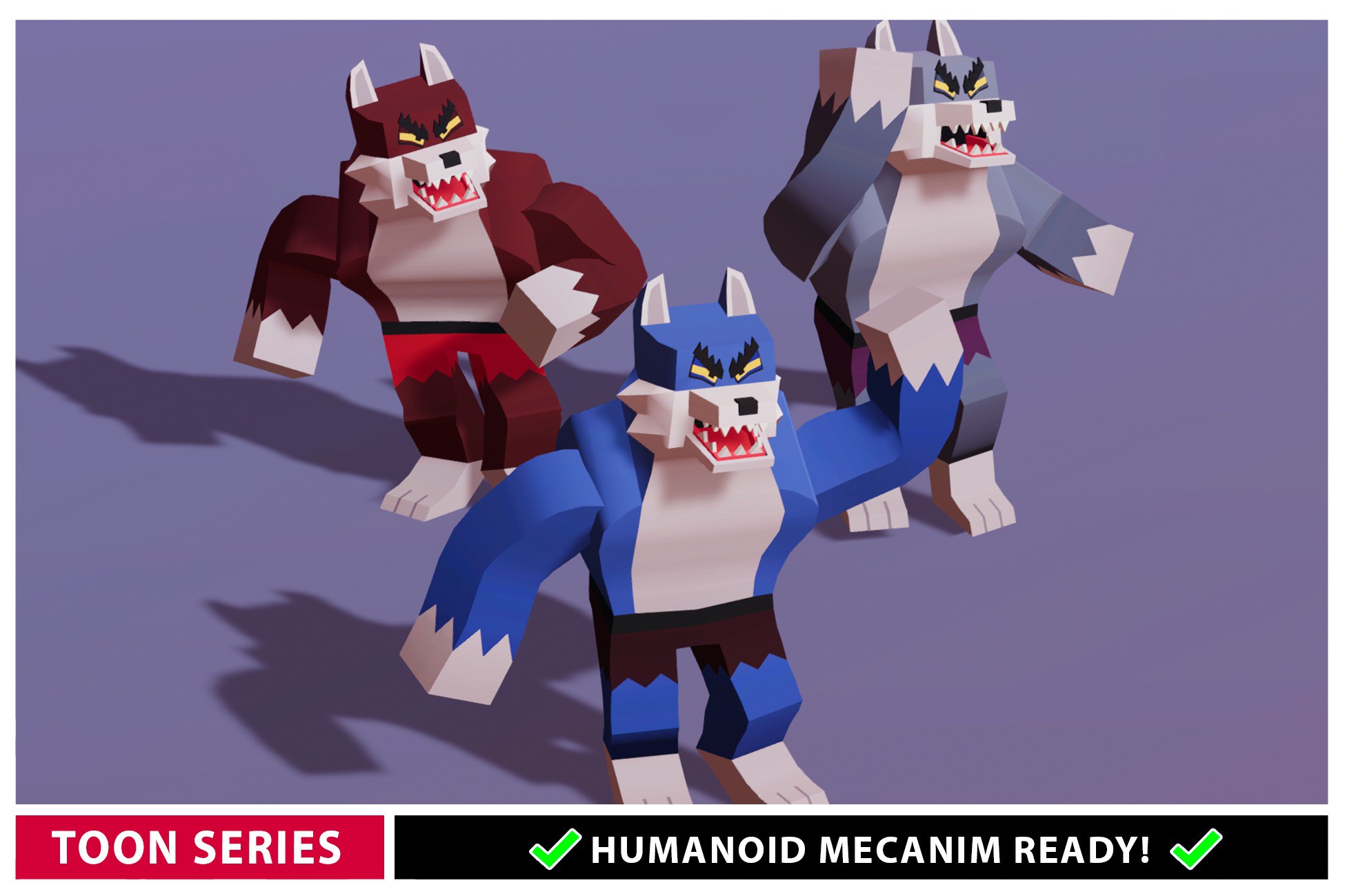Werewolf Toon Humanoid Series | 캐릭터 | Unity Asset Store