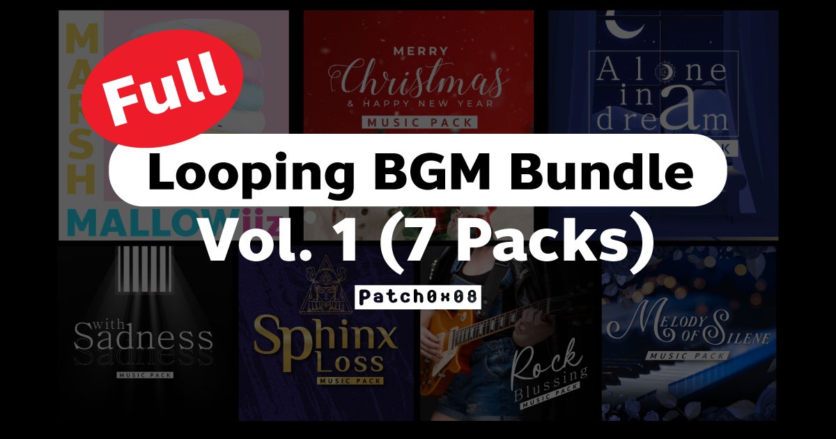 Full Looping BGM Bundle Vol. 1 (7 Packs) | オーディオ 音楽 | Unity Asset Store