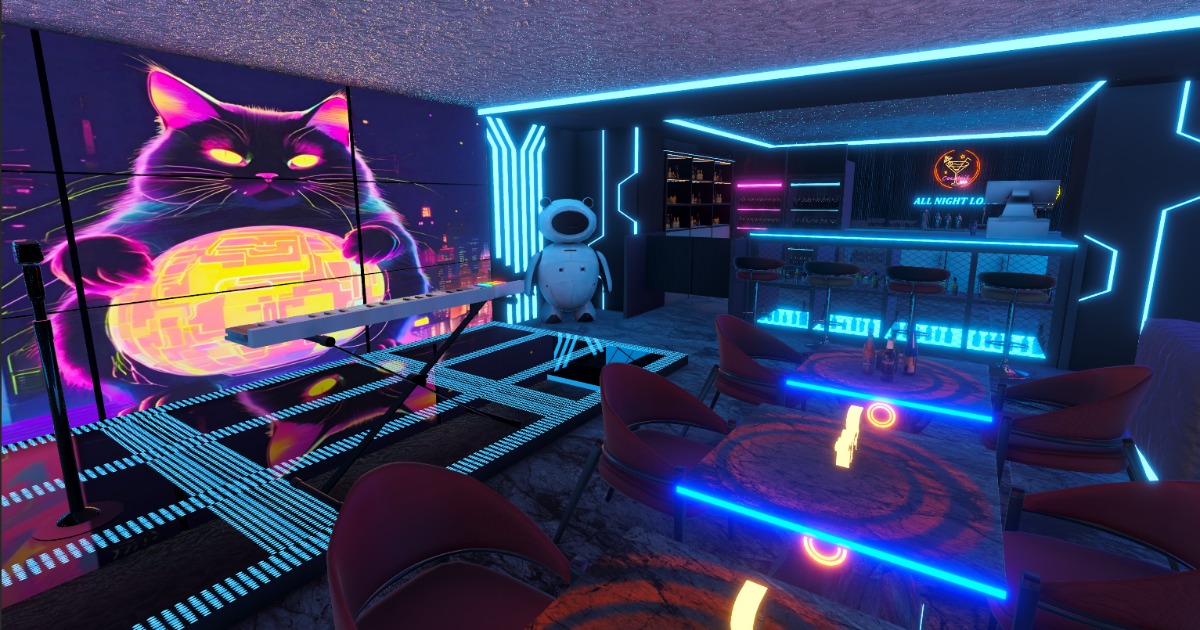 Neon Bar Interior | 3D Environments | Unity Asset Store