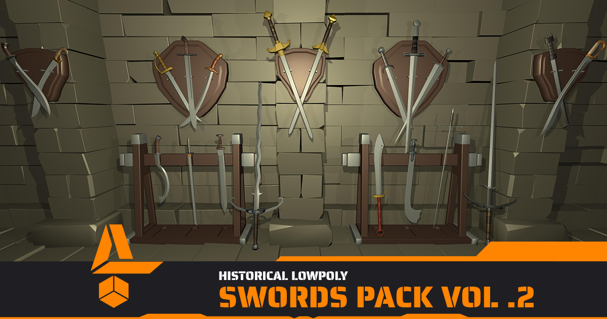 Historical Lowpoly Sword Pack Vol.2 | 3D Weapons | Unity Asset Store