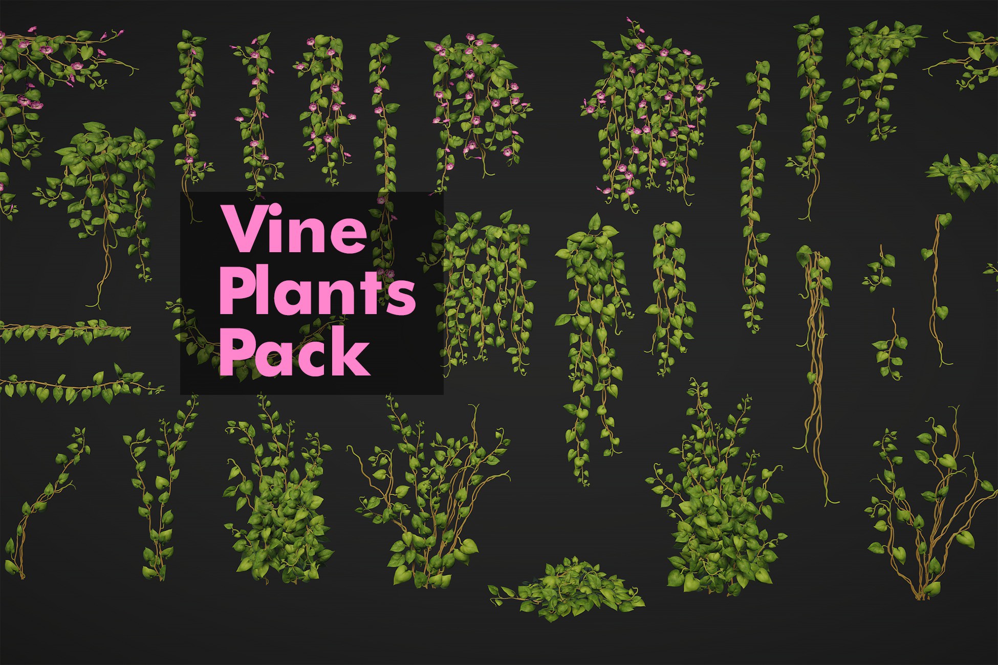 Vine Plants Pack | 3D Vegetation | Unity Asset Store