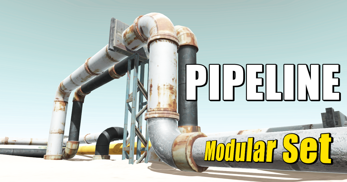 Pipeline Modular Set | 3D Industrial | Unity Asset Store