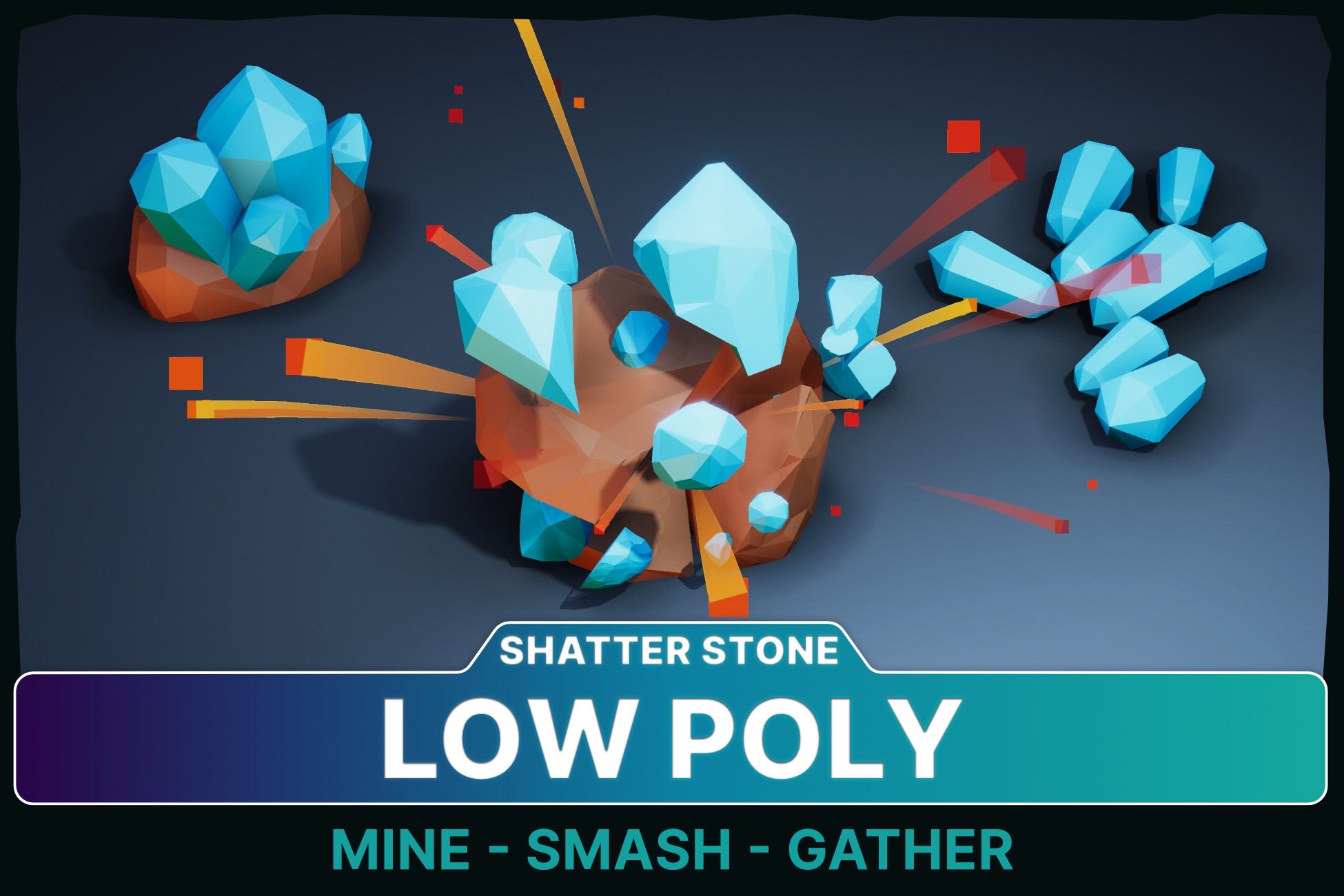 Shatter Stone: Low Poly | 3D Props | Unity Asset Store