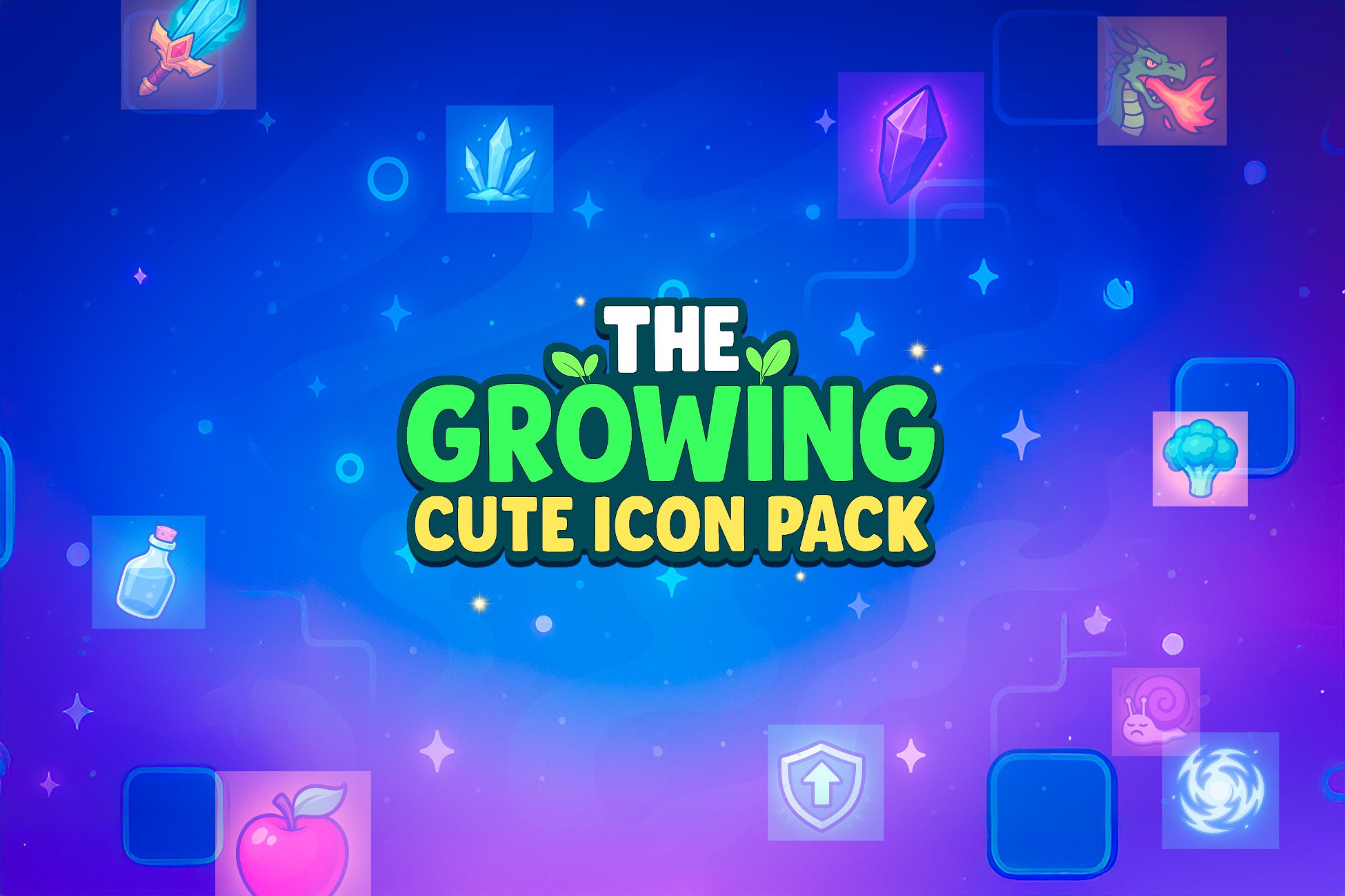 The Growing Cute Icon Pack | 2D アイコン | Unity Asset Store