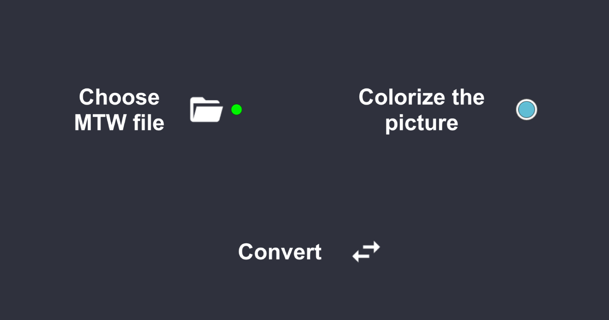 MTW to PNG/JPG/TIFF converter (MTW parser with file browser ...