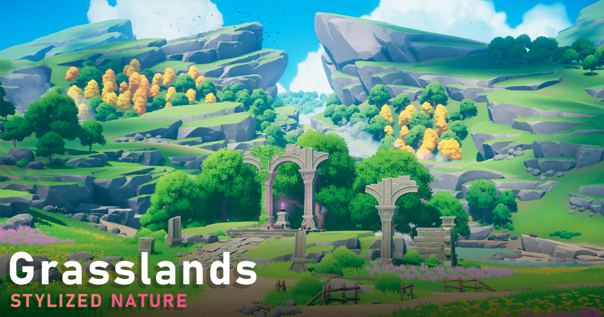 Grasslands - Stylized Nature | 3D Fantasy | Unity Asset Store