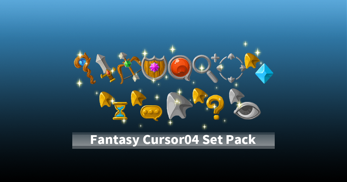 Fantasy Cursor04 Set Pack | 2D Icons | Unity Asset Store