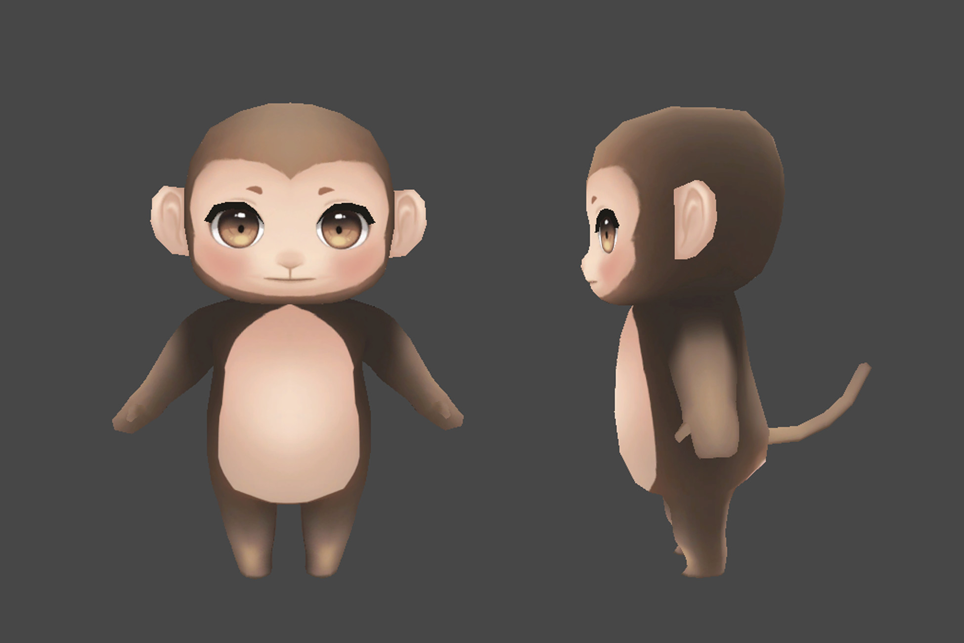 Cute-Animal_ Monkey | 3D 동물 | Unity Asset Store