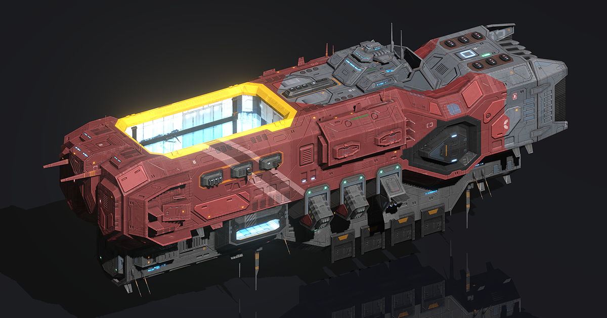Scifi Mobile Shipyard Class I | 3D 우주 | Unity Asset Store