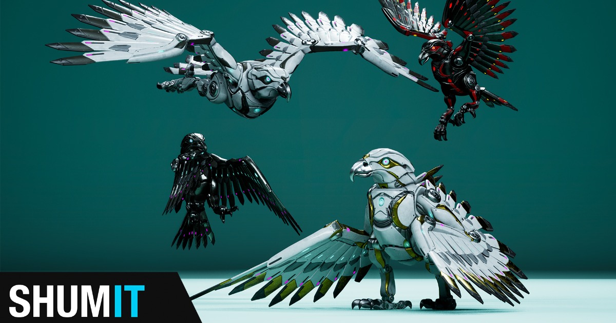 Sci-Fi Eagle | 3D Characters | Unity Asset Store