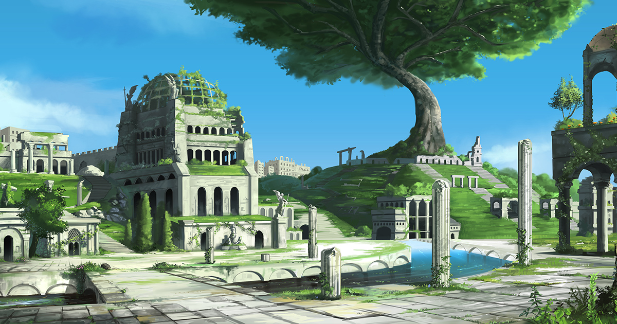 Ancient City - High Quality Parallax Background | 2D Textures ...