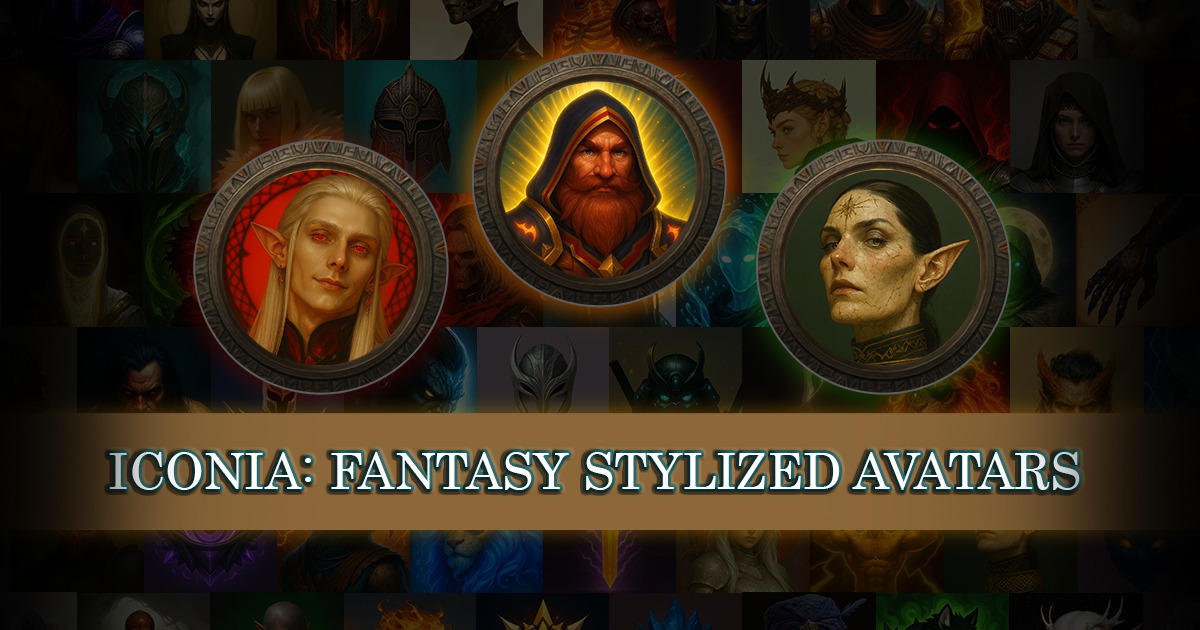 Iconia: Fantasy Stylized Avatars | 2D | Unity Asset Store