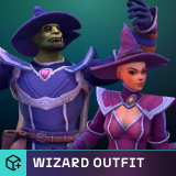 Stylized Fantasy Wizard Outfit