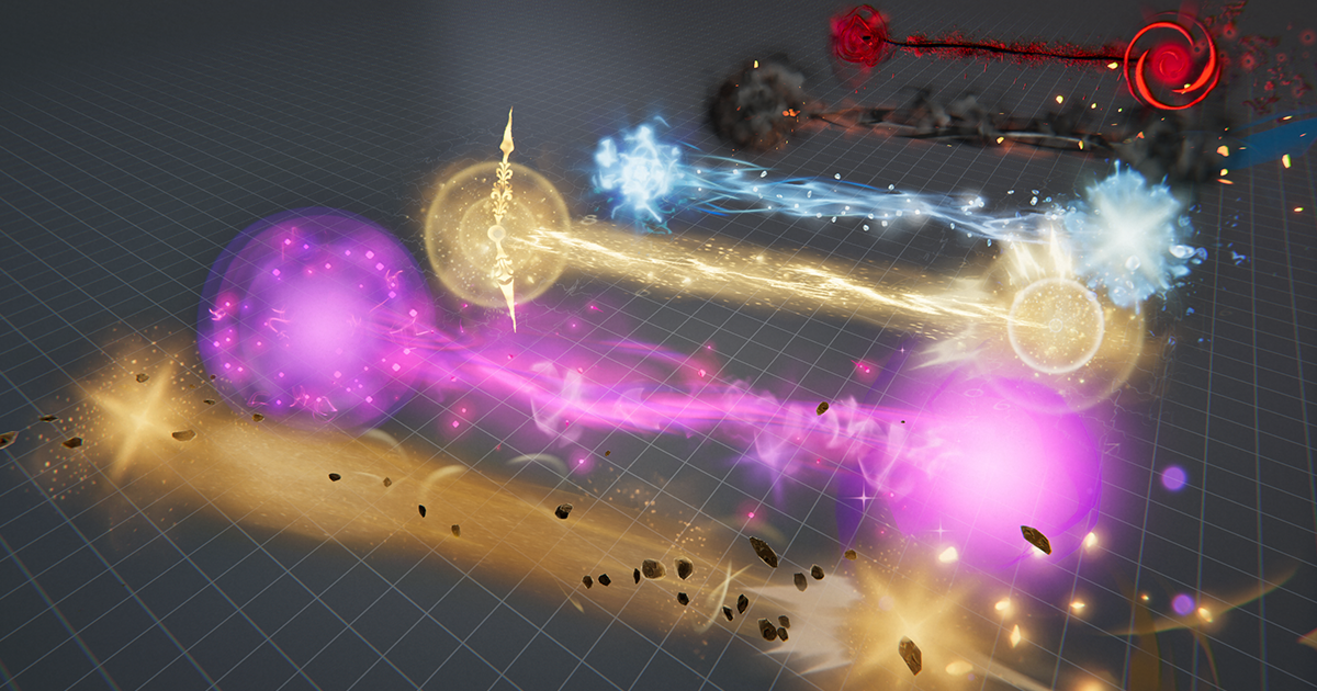Stylized Laser Beam Attacks - 39 VFX | Spells | Unity Asset Store