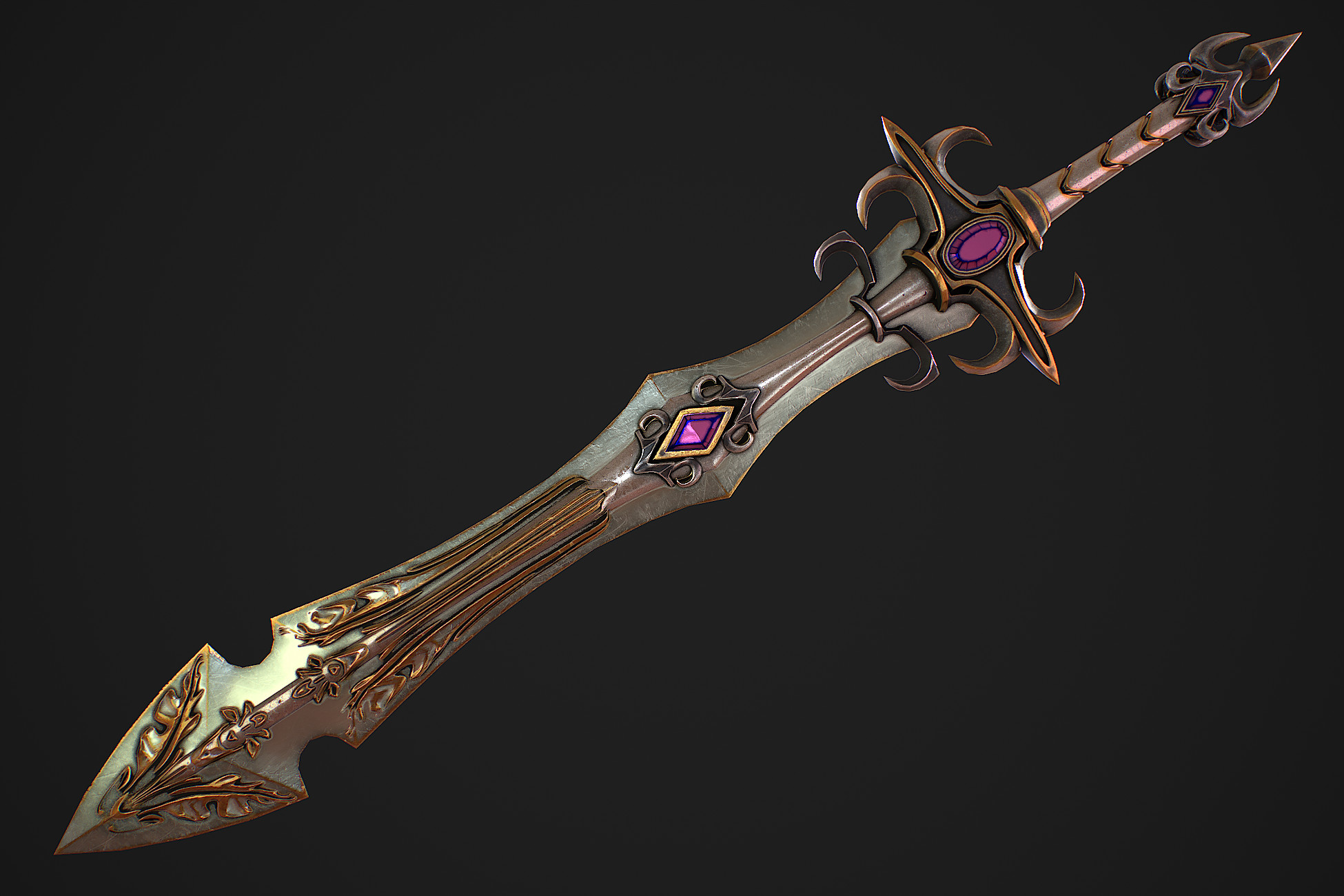 Fantasy sword 22 3D model | 3D Weapons | Unity Asset Store