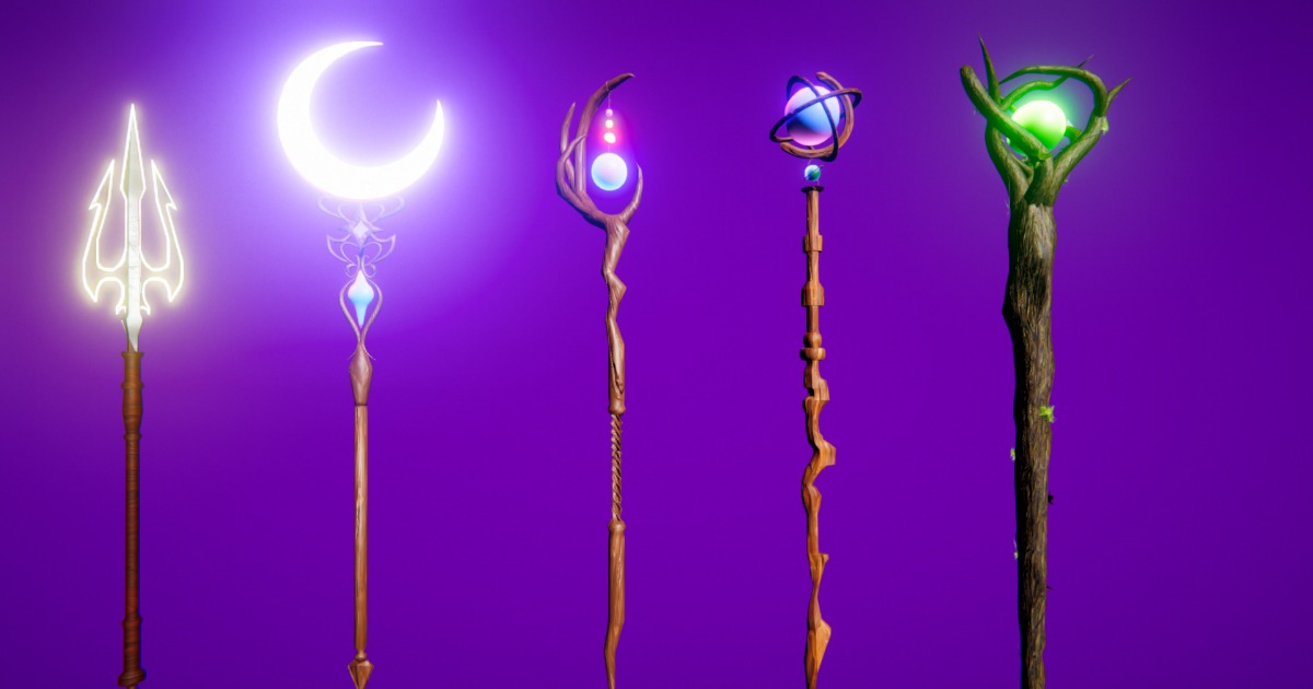 Stylized Staff | 3D Props | Unity Asset Store