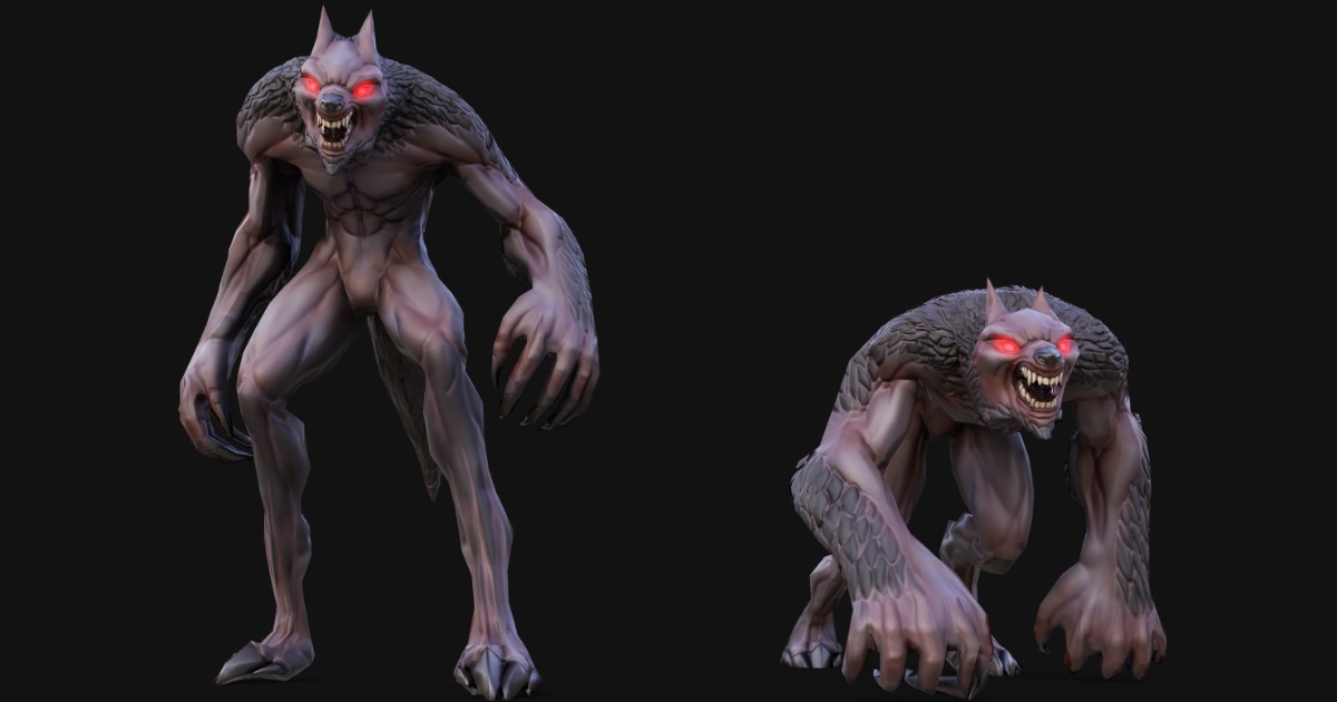 Stylized Werewolf - 02 | 3D Creatures | Unity Asset Store