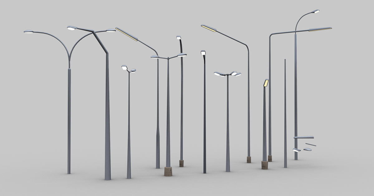 Street lights 1 | 3D Exterior | Unity Asset Store