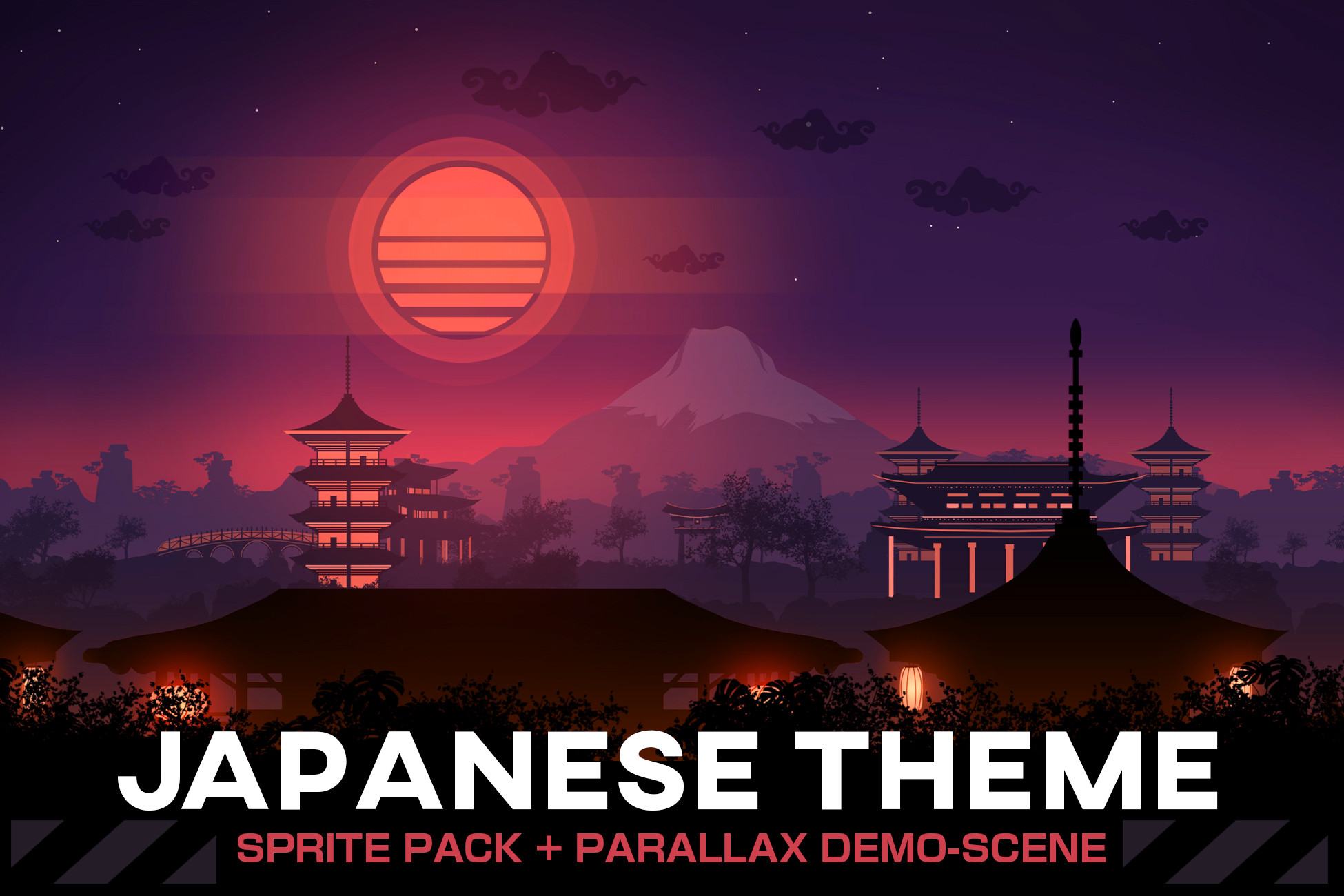 Japanese landscape | 2D 주변환경 | Unity Asset Store