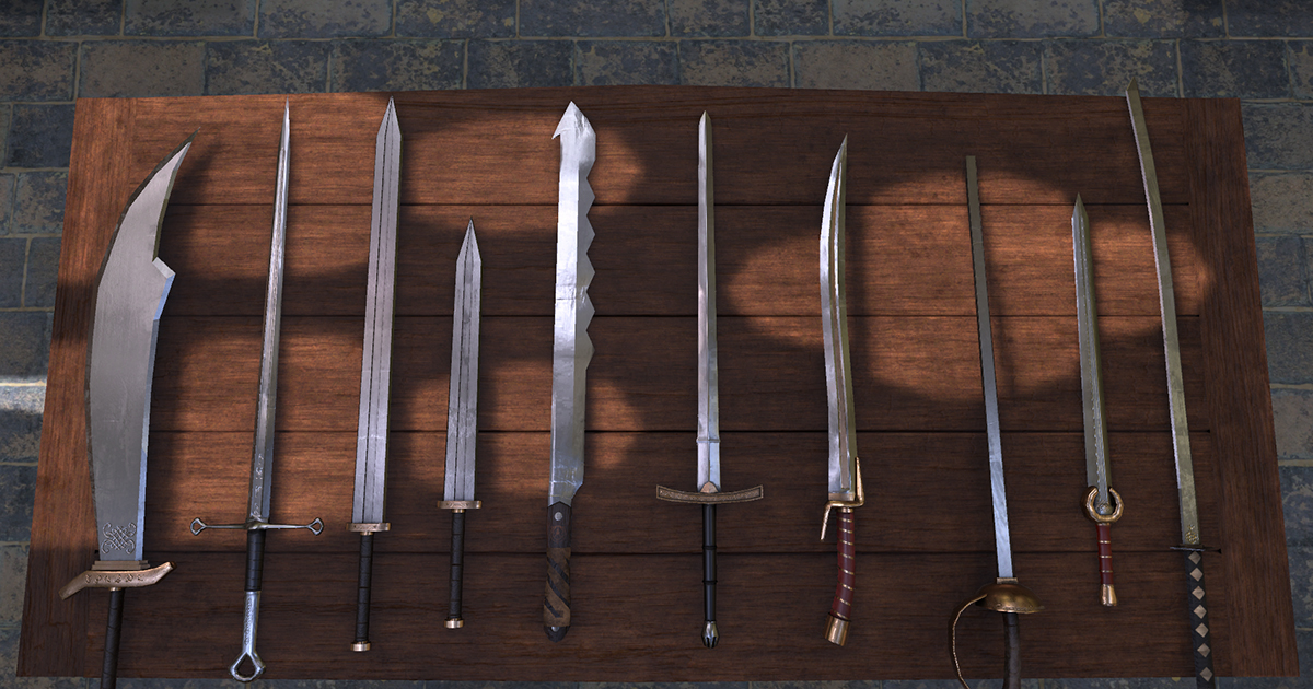 30 Fantasy Paladin Weapons | 3D Characters | Unity Asset Store