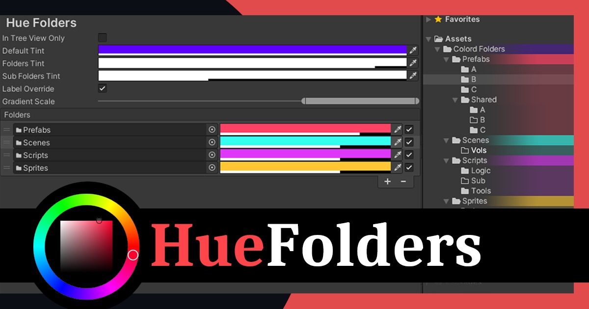 Hue Folders – Colored Project View & Hierarchy Tags | Utilities Tools ...