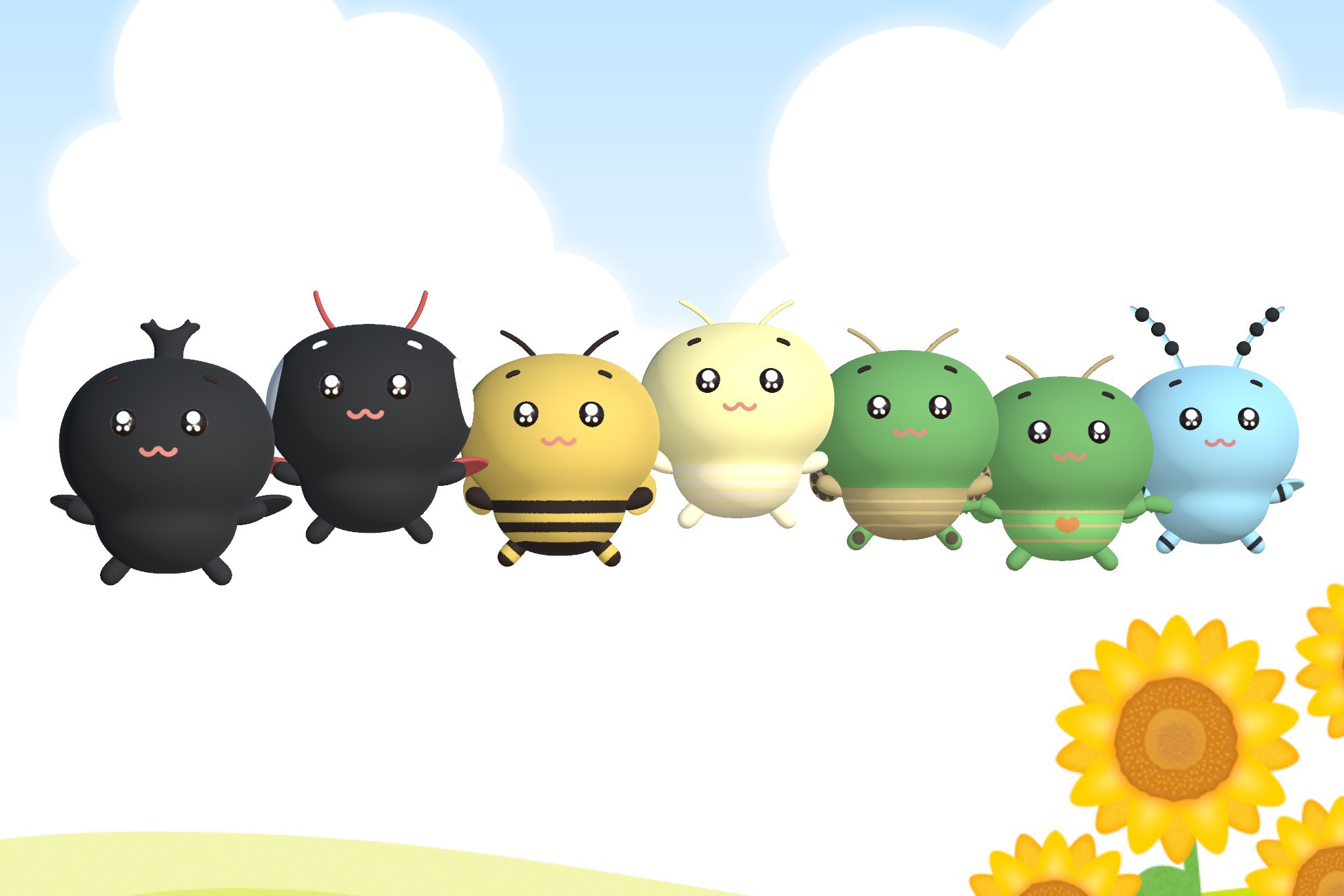 Little Friends - Cartoon Insects | 3D Characters | Unity Asset Store