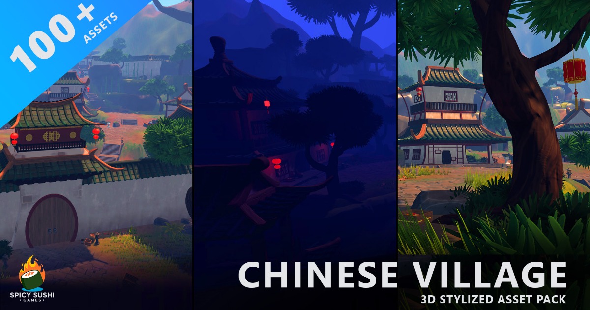Stylized Chinese Village - Vibrant URP Assetpack | 3D Fantasy | Unity ...