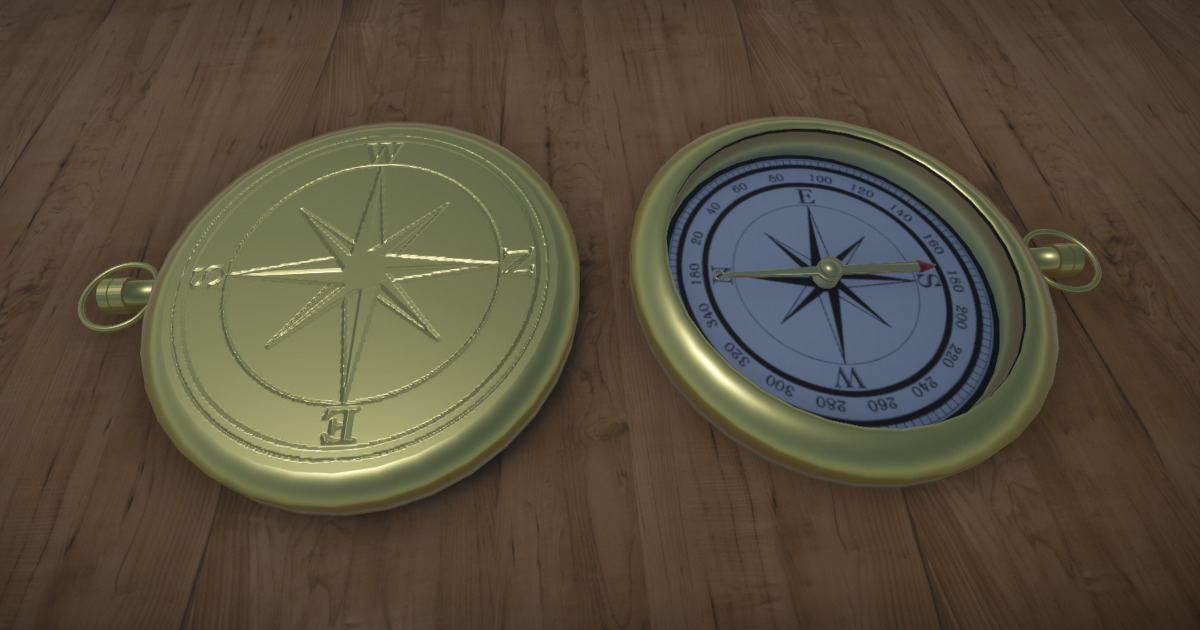 Ancient Compass Animated | 3D Props | Unity Asset Store
