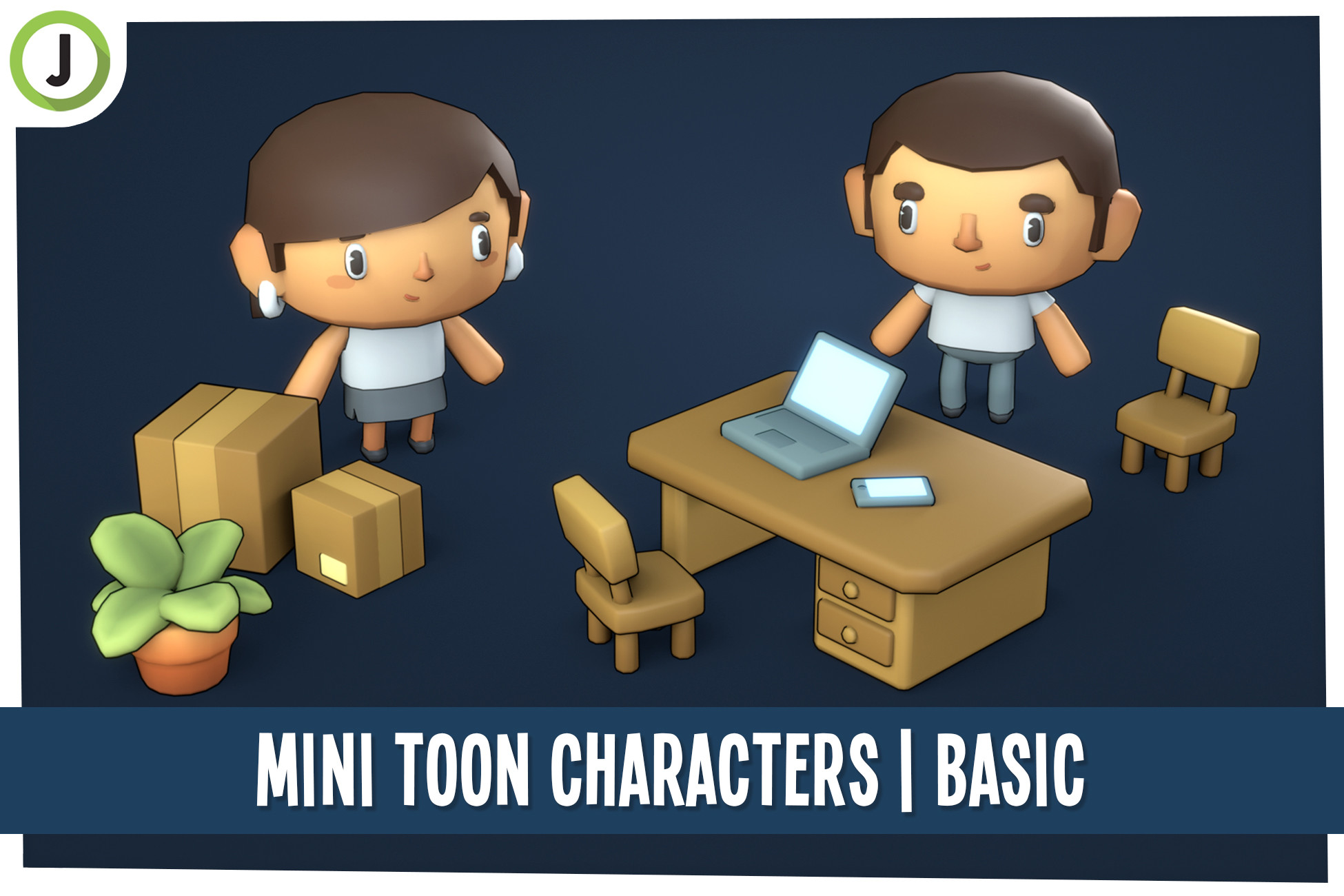 Mini Toon Characters | Basic by João Baltieri
