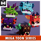 Boximon Pack 04 Mega Toon Series