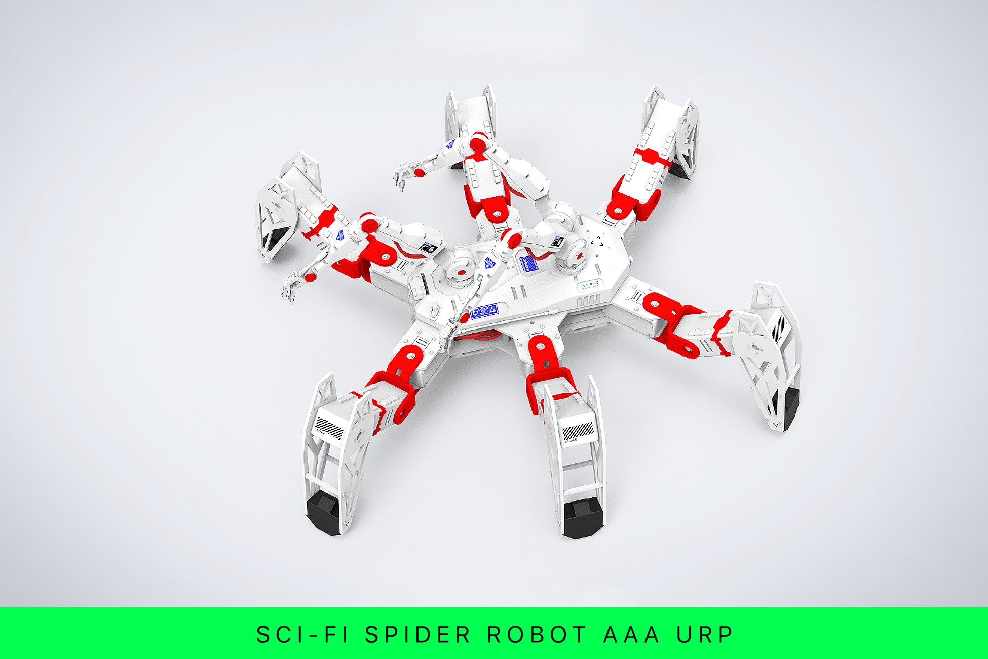 Sci-Fi Spider Robot AAA URP | 3D 로봇 | Unity Asset Store