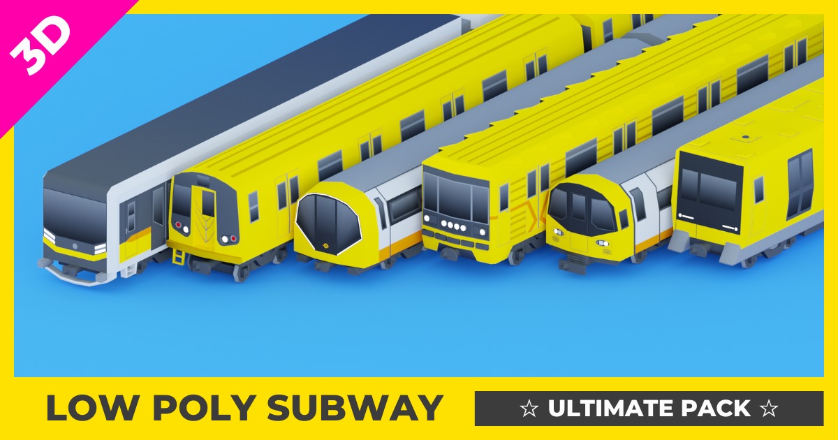 Low Poly Subway - Ultimate Pack | 3D Land | Unity Asset Store