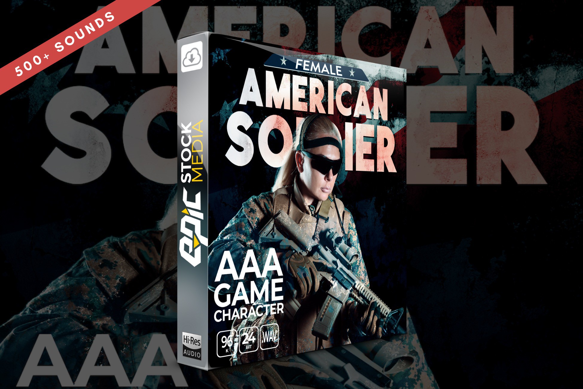 AAA Game Character American Soldier - Female | Audio Sound FX | Unity ...