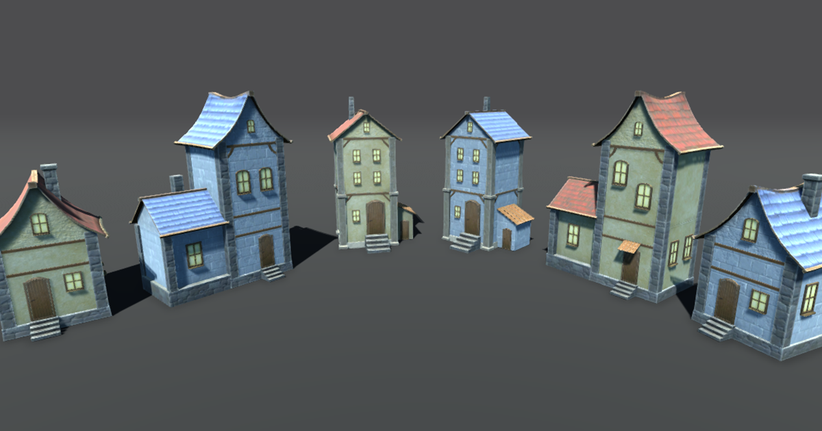 Low Poly Fantasy Modular Buildings | 3D | Unity Asset Store