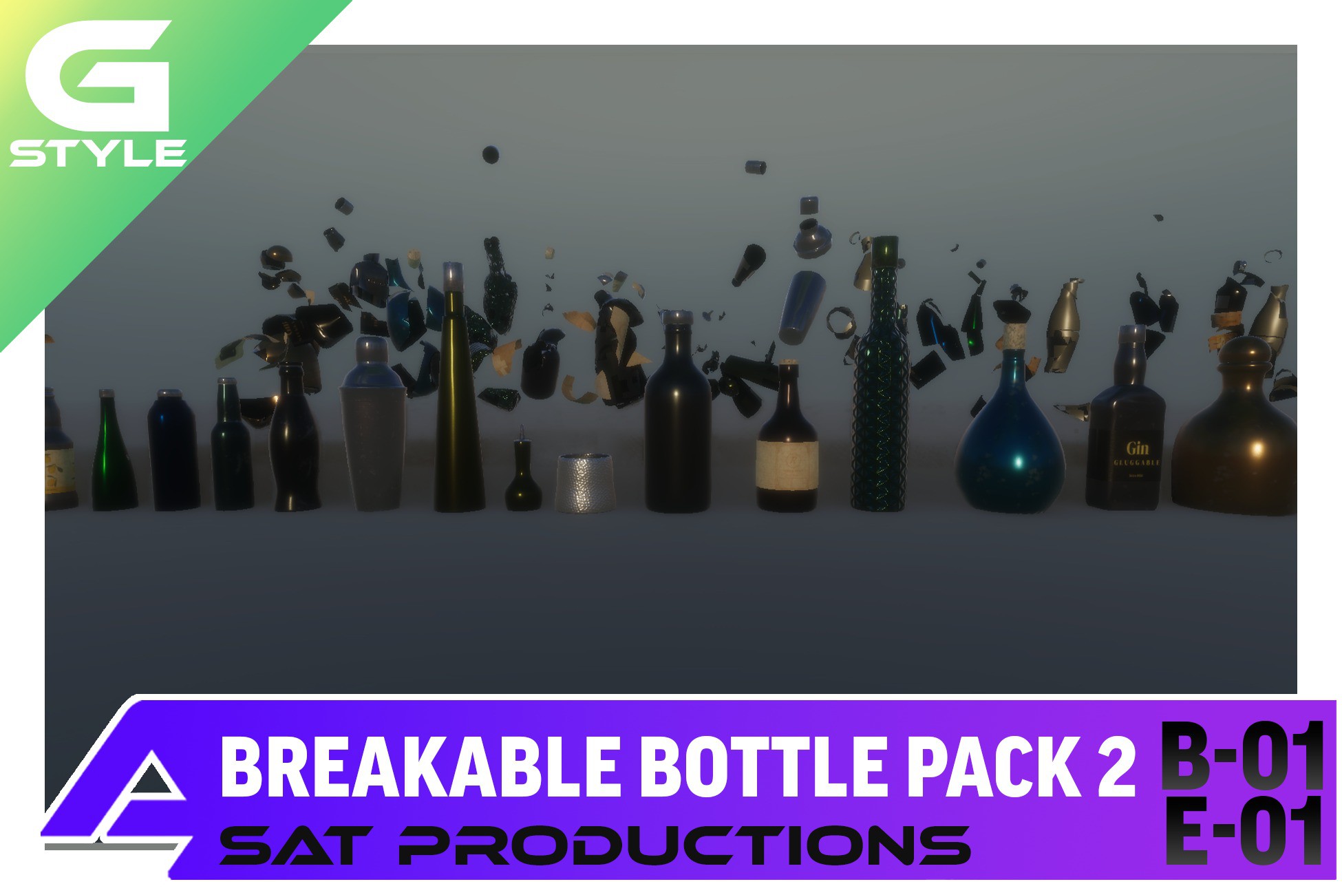 Breakable Bottle Pack 2 | 3D Props | Unity Asset Store
