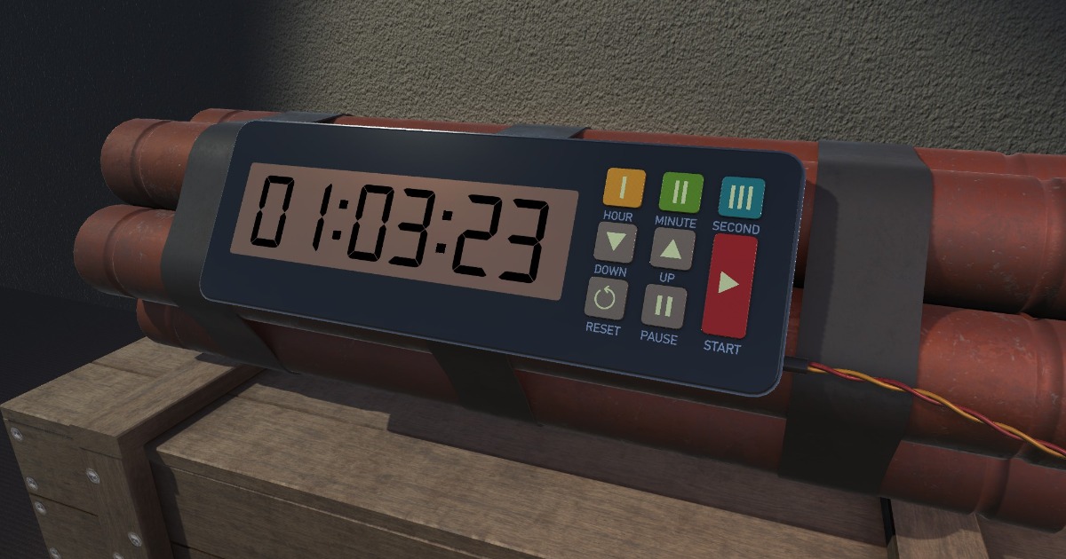 Animated Timer Bomb | 3D Weapons | Unity Asset Store