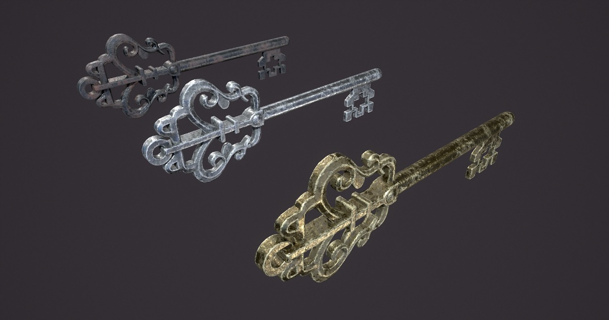 Medieval Skeleton Key 2 | 3D Props | Unity Asset Store