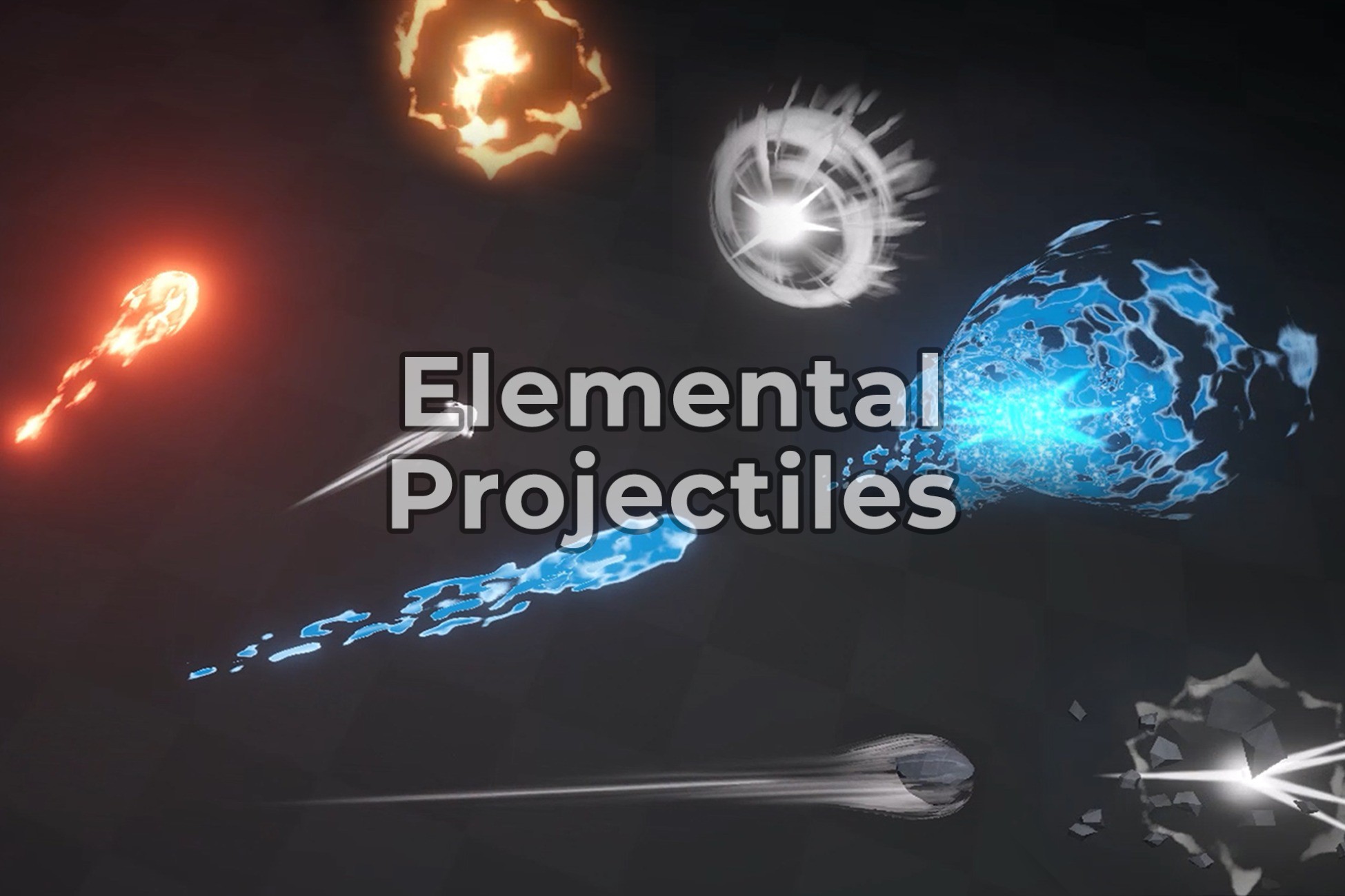 Elemental Projectiles Vfx Spells Unity Asset Store
