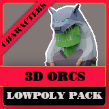 3D Characters Orcs Lowpoly Pack