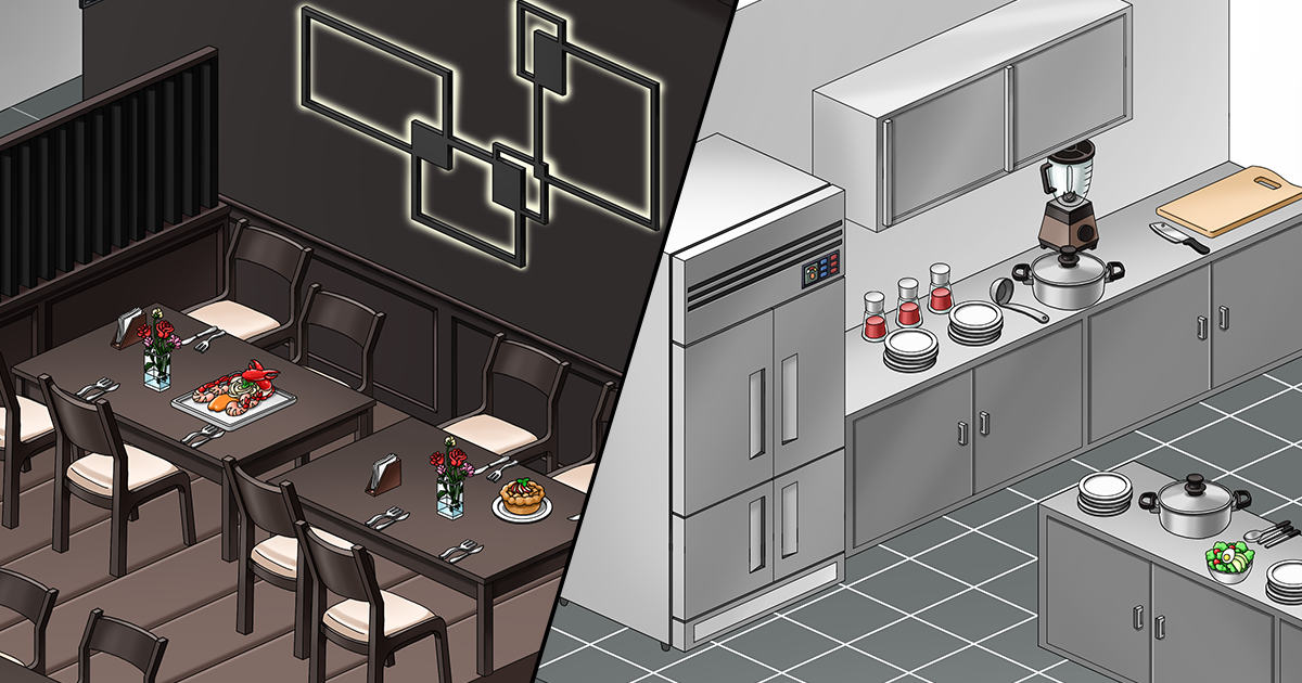 Isometric Restaurant Map | 2D Environments | Unity Asset Store