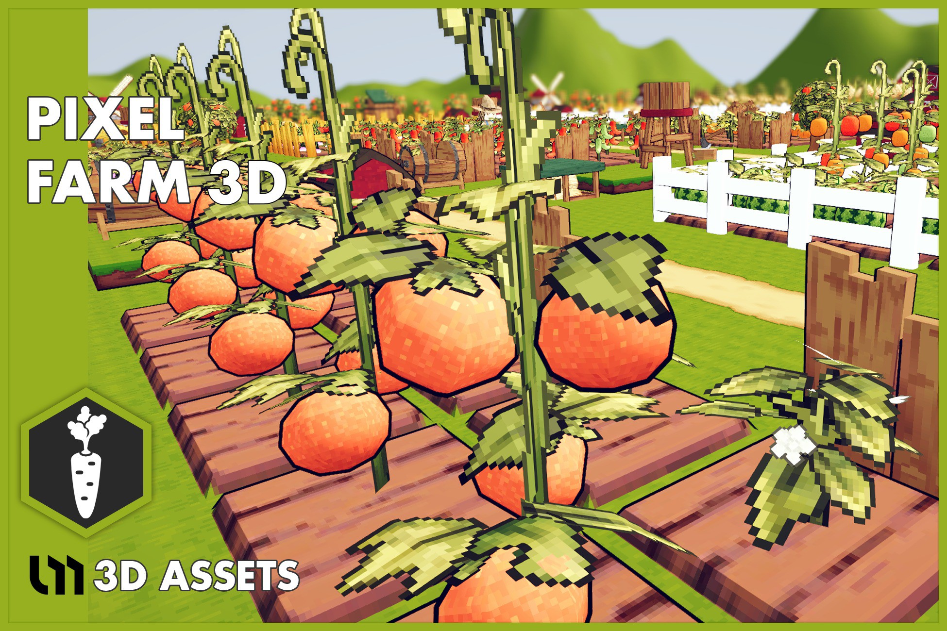 The Pixel Farm 3D | 3D Landscapes | Unity Asset Store