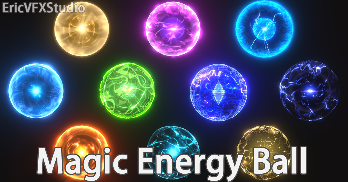 Game VFX - Magic Energy Ball | VFX Particles | Unity Asset Store