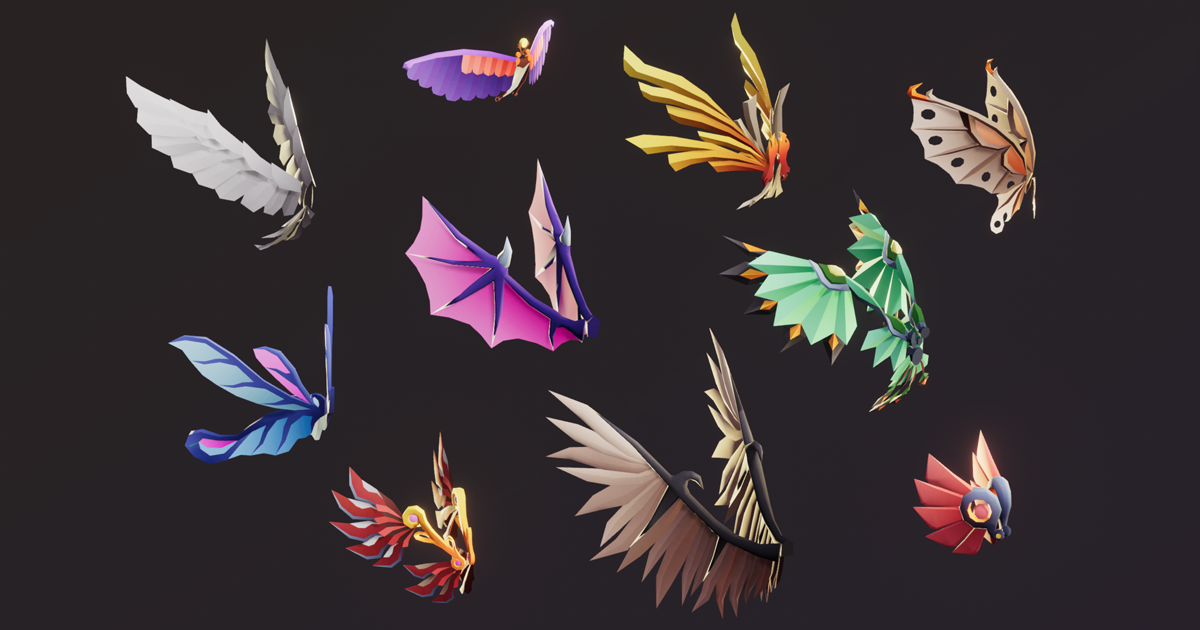Wings Pack Cute Series | Props | Unity Asset Store