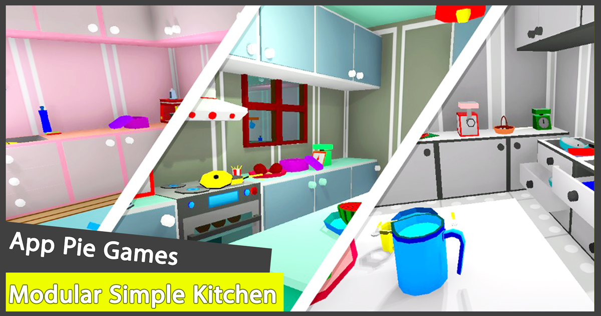 Modular Simple Kitchen (Mobile Friendly) | 3D Environments | Unity ...