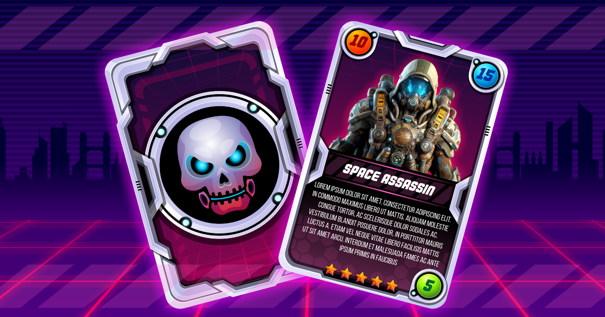 TCG Card Template vol. 3 | 2D Icons | Unity Asset Store
