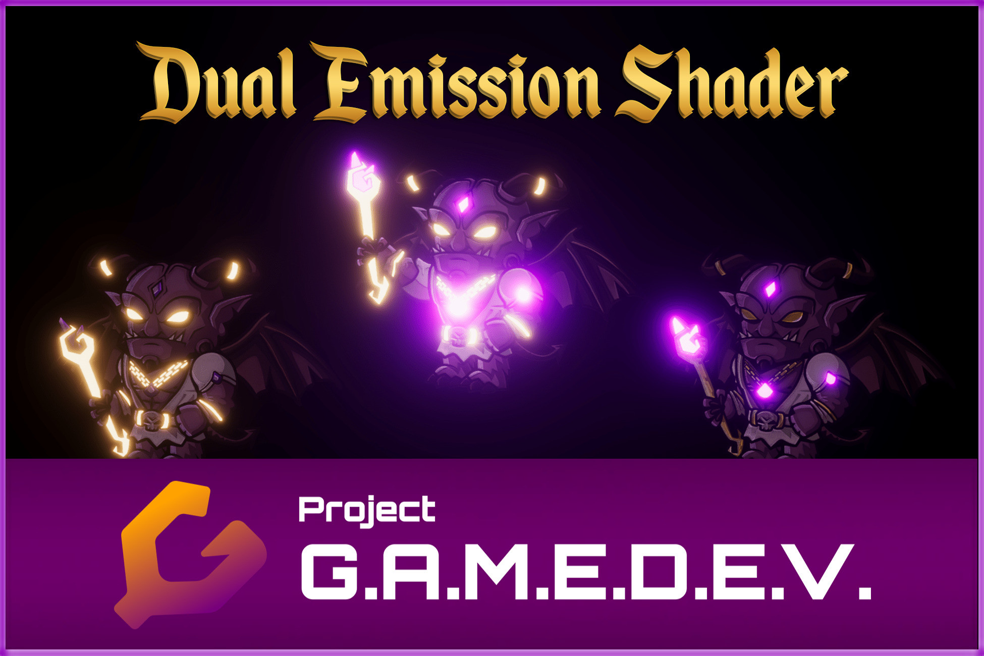Dual Emission 2D Lit Shader – Shader Graph Assets by Project G.A.M.E.D.E.V.