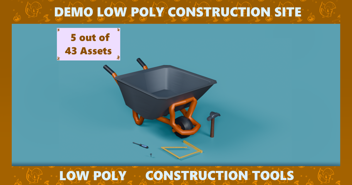 DEMO Construction Side Tools Pack | 3D Industrial | Unity Asset Store