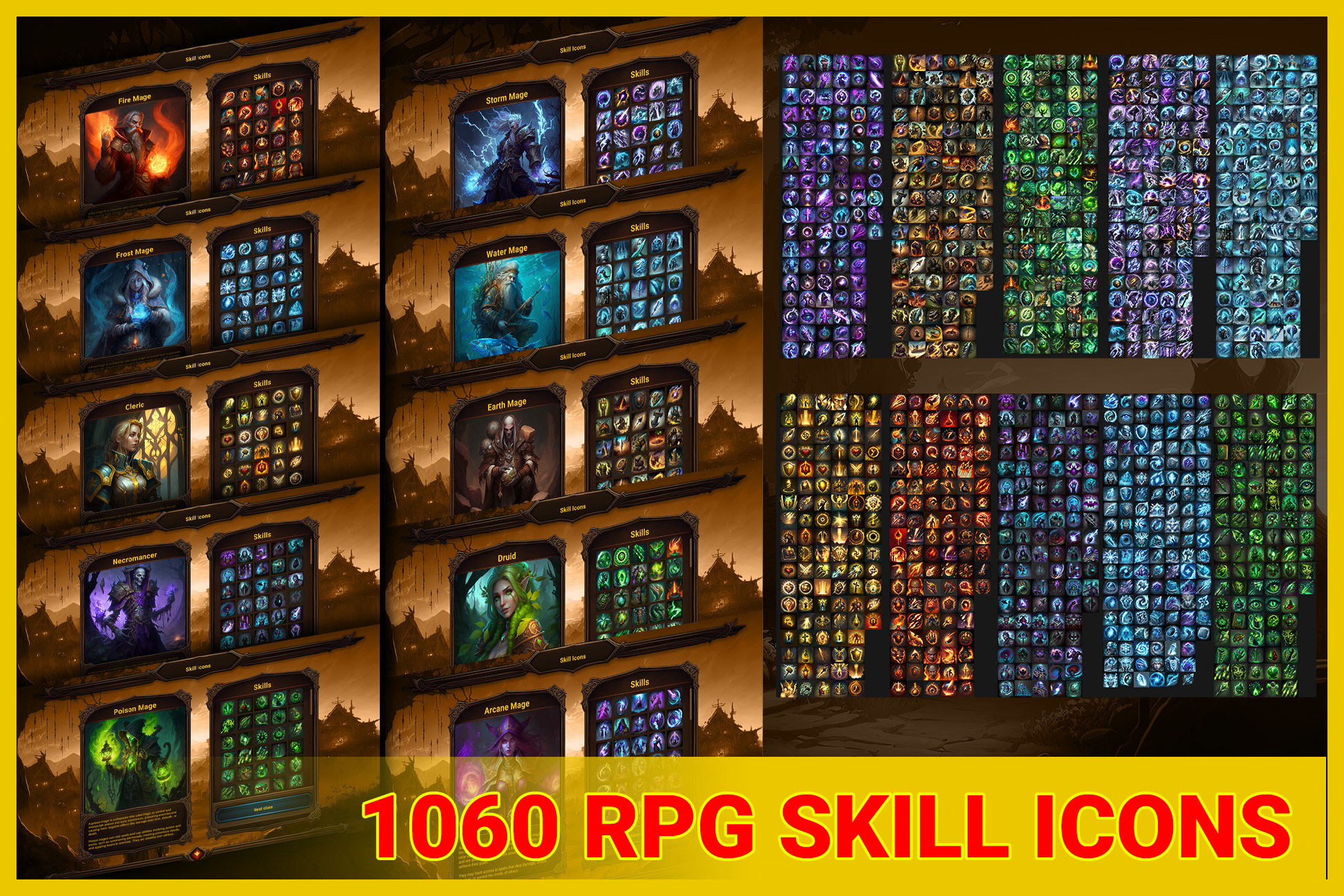 1060 Rpg Skill Icons 2d Icons Unity Asset Store